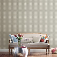 CY1523 | Tan Rattan Overlay Lattice | Wallpaper Boulevard