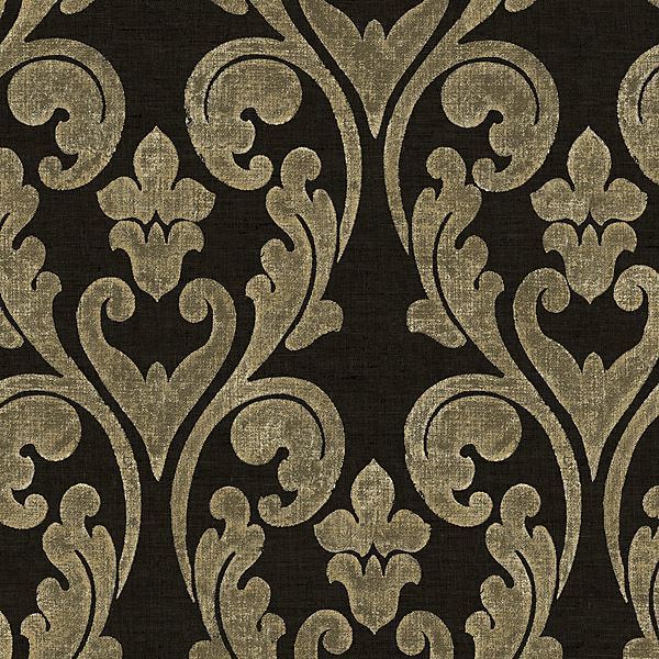 Black Damask Scroll | 297-40900