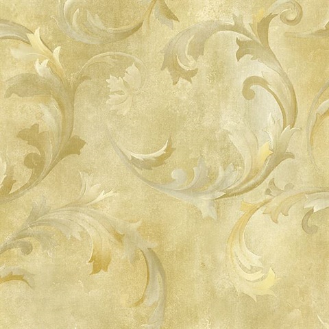 Yellow Textured Scroll | 297-41507