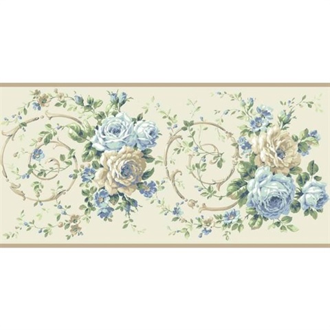 Rose Scroll Border | BA4622B