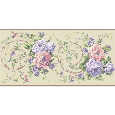Rose Scroll Border | BA4624B
