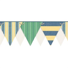 Striped Pennant Border | NY4902BD