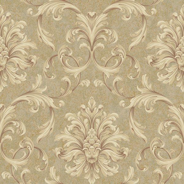 Ornate Scroll Damask | RE9091