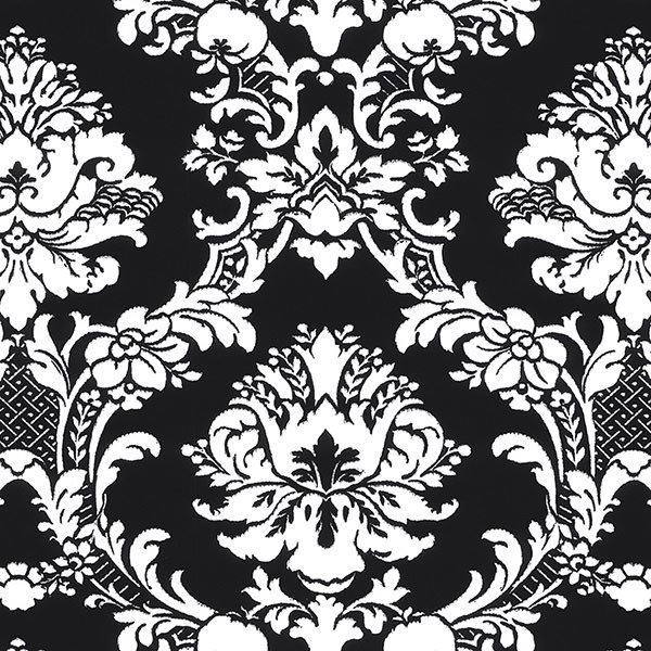 Classic Damask | BK32012 | Black & White Classic Damask