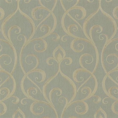Demeter Green Glamorous Ogee Scroll | 484-68091
