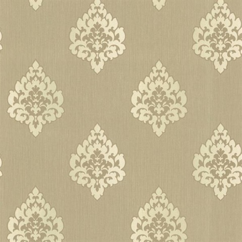 Donald Light Brown Damask | 484-68090