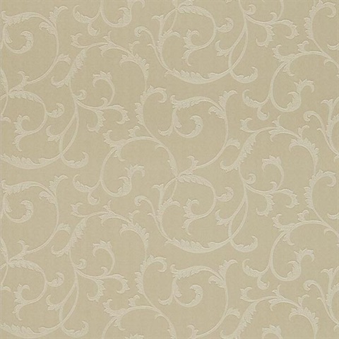 2583-M3909 | Benedetta Beige Embossed Scroll Wallpaper | Wallpaper ...
