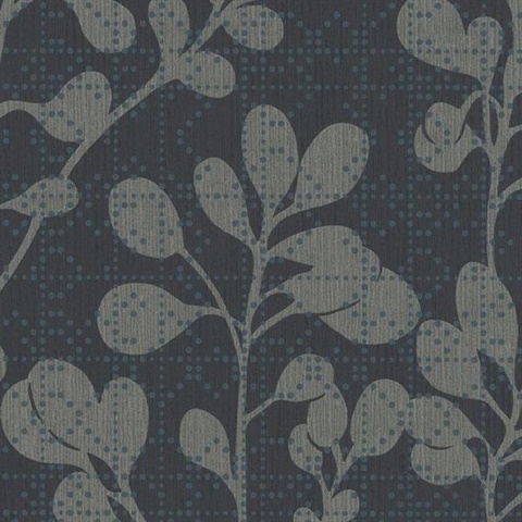RS1062 | Blue Sprig Wallpaper