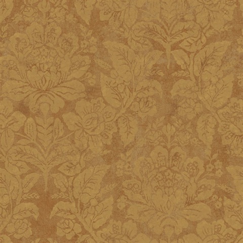 SIS40542 | Brown Bohemian Damask | Wallpaper Boulevard