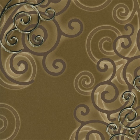 HMY57515 | Brown Geo Medallion | Wallpaper Boulevard