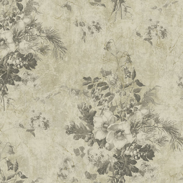 521-71200 | Brown Rose Toile | Wallpaper Boulevard