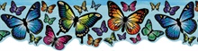 443B97626 | Butterfly Magic Border Blue Butterfly Border | Wallpaper ...