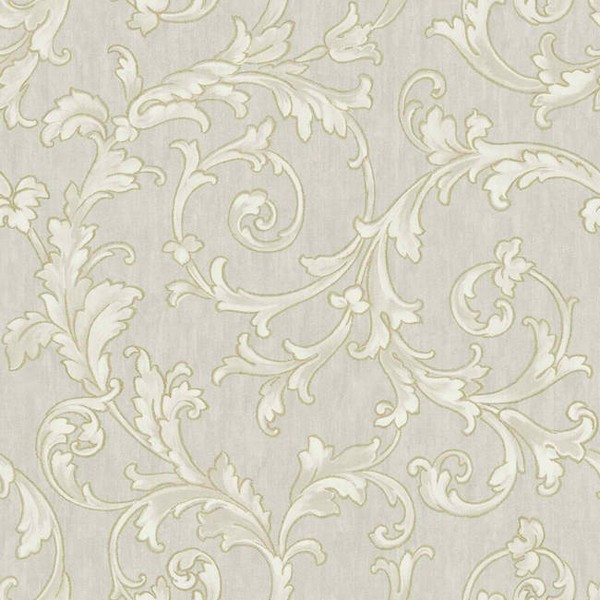 BQ3821 | Embroidered Scroll | Wallpaper Boulevard