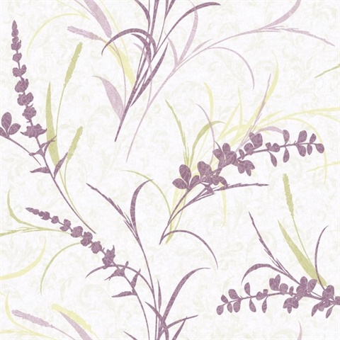WB5418 | Floral Branch Toss | Wallpaper Boulevard