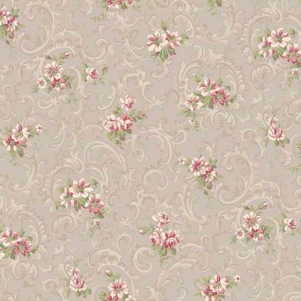 CT0808 | Full Floral Scroll | Wallpaper Boulevard