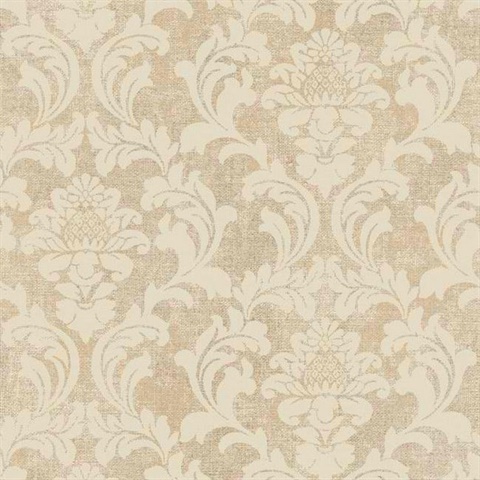 Y6190304 | Linen Damask | Wallpaper Boulevard