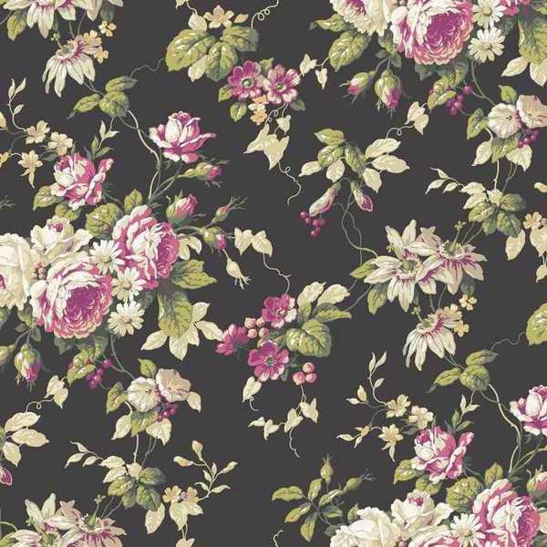 CT0803 | Rose Floral Trail | Wallpaper Boulevard