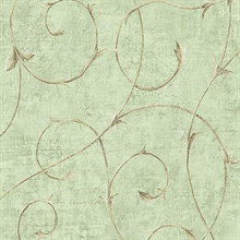 292-80904 | Sage Scroll | Wallpaper Boulevard