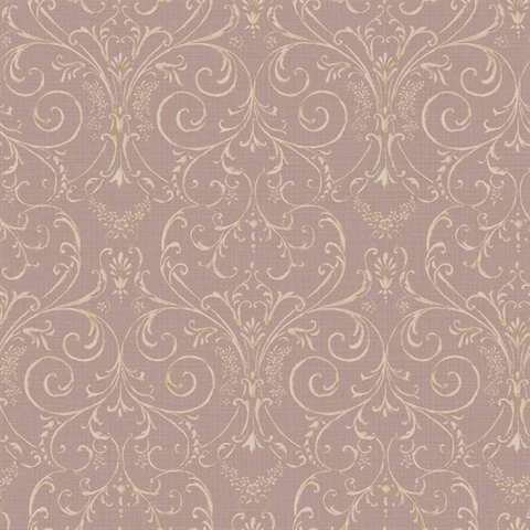 PN0419 | Scroll Damask | Wallpaper Boulevard