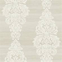 DD10500 | Scroll Damask Striped | Wallpaper Boulevard