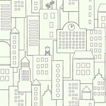 DW2481 | Skyline Sidewall | Wallpaper Boulevard