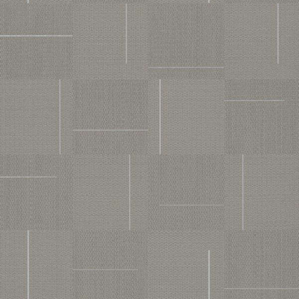 Si24903 Taupe Geo Block Weave Checkerboard