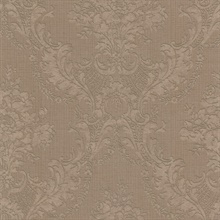 298-30330 | Trianon Light Brown Damask | Wallpaper Boulevard