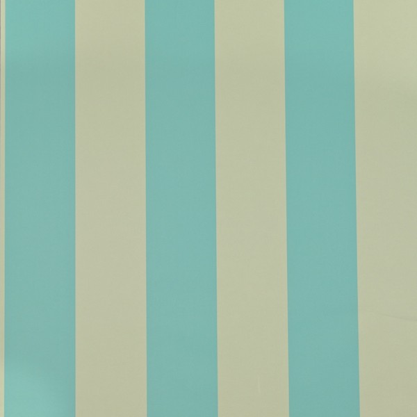 AOW-WST-40 | Wide Stripe Turquoise & Soft Green | Wallpaper Boulevard