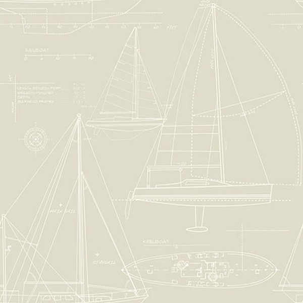 YC61308 | Yacht Blueprint | Wallpaper Boulevard YC61308 | Yacht Blueprint | Wallpaper Boulevard